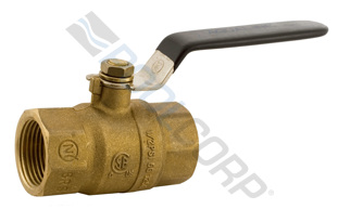 POOL360 | .75" Brass Threaded Ball Valve