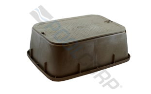 POOL360 | 6" Sand Tapered Extension Box with Tan Lid