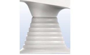 POOL360 | 8" White SPLASH Series Shayz In-Pool Lounger Riser 2 per Set