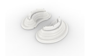 POOL360 | 4" White Granite SPLASH Series Shayz Lounger Risers for up to ...