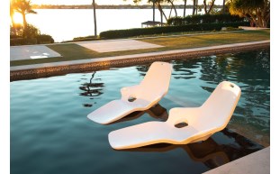 POOL360 | SHAYZ White Lounger Combo Pack for Water Depths up to 5"
