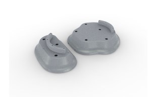 POOL360 | 4" Gray Granite Risers for Single Laylo™ In-Pool Lounger