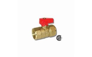 POOL360 | 0.75" Brass FNPT 2-Piece Ball Valve