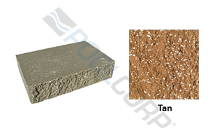 POOL360 | 4" x 18" x 12" Keystone Compac® Wall Cap Tan