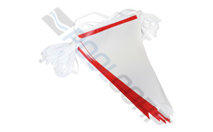 POOL360 | 61' Red and White Two Color Backstroke Pennant
