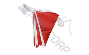 POOL360 | 51' Red and White Two Color Backstroke Pennant