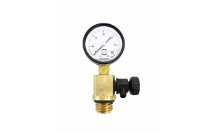 POOL360 | Brass High Flow FNS Plus/4000 Series Air Relief with Gauge