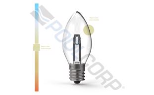 horizon | 2.75" x 1.2" Warm Clear C9 (E17) Projector Series™ SMD LED Bulb 0.5W 120V 60Hz