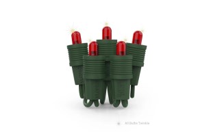 POOL360 | 25' Red Super Mini™ Smooth Twinkle String Lights 5W 120V 3 Amp