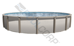 POOL360 | 30' Round Revelation Above Ground Pool Only with 54" Equator Wall