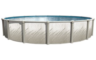 POOL360 | 24' Round Atrium Above Ground Pool with 52" Dune Wall
