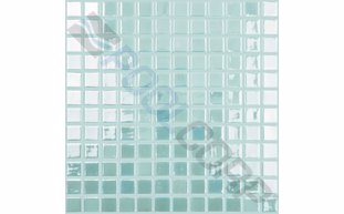 POOL360 | 1" x 1" Fire Glass Light Blue Luminescent Pool Tile