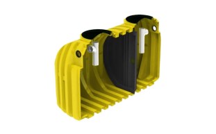 POOL360 | 1500 gals Yellow 1 Compartment Septic Tank