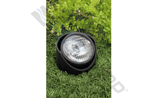 horizon | Black Inground 36 Degree Flood Well Light with MR16 LED Lamp 4.5W