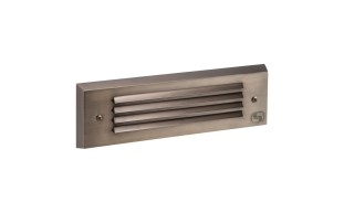 POOL360 | Black Brass Surface Mount Louver Step Light 5-Watt Warm LED