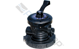 POOL360 | 1 1⁄2" Top-Mount 7-Function Sand Filter Valve, Split-Nut Style