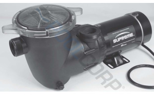 POOL360 | 1 Speed Supreme Vertical 48-Frame Pool Pump with 3' Twist ...