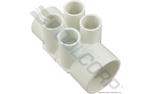 POOL360 | 2" S x 2" Spigot x 4-3/4" S Ports 3/4" Manifold