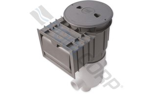 POOL360 | 2" Socket Gray Renegade Gunite Venturi In-Ground Skimmer