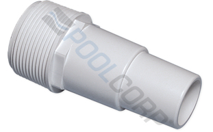 POOL360 | 1.5" MPT x 1.25" Hose White Hose Fitting Adapter