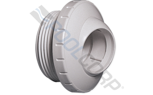 POOL360 | 1-1/2" MPT x 1" Eye White Threaded Eyeball Fitting