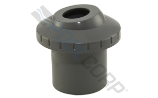 POOL360 | 1-1/2" MPT Gray Insert Inlet Eyeball Fitting with 3/4 ...