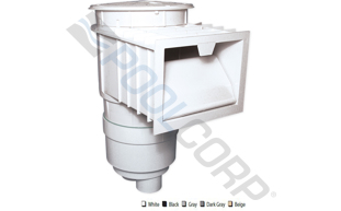 POOL360 | 2" Socket with Float Valve White Renegade In-Ground Skimmer