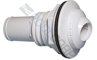 POOL360 | White Deluxe Return Fitting Assembly with 1" Eyeball