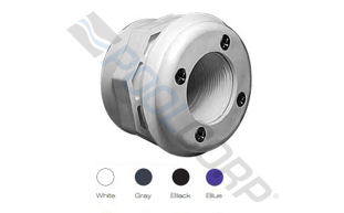 POOL360 | 1-1/2" FPT x 1-1/2" FPT Gray Steel Wall Fitting Assembly