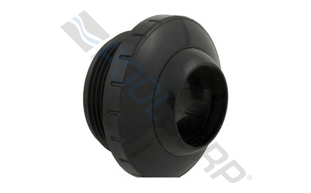 POOL360 | 1-1/2" MPT Black Threaded Eyeball Fitting with 1/2" Eyeball Opening