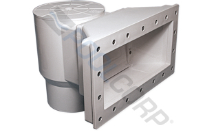 POOL360 | 1 1/2" FPT White Flo-Pro II Wide Mouth Above Ground Skimmer