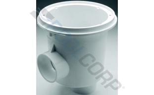 POOL360 | 2-1/2" S x 8" Deep Sump Body Side x Bottom for Concrete with Plugs