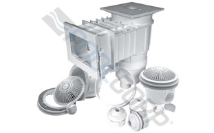 POOL360 | 2-1/2" Spg/ 2" S White Renegade Standard Vinyl Liner Skimmer Builder’s Pack