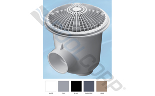 POOL360 | 8" White Deep Sump Assembly with 8" Tru Flo Drain Cover for ...