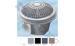 POOL360 | 8" Gray Linear Sump Assembly with Tru Flo Drain Cover for ...