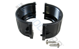 POOL360 | 1.5" Black Split-Nut Union Long Assembly with Screws