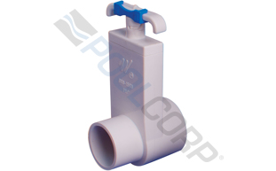 POOL360 | 1-1/2" Slice Valve - 2" SPG / 1-1/2" S x 1-1/2" Spigot