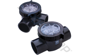 POOL360 | 1-1/2" Socket x 2" Spigot TruSeal 90 Degree Body CPVC Check Valve