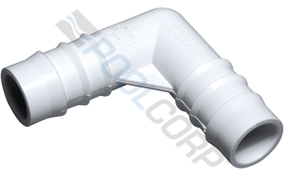POOL360 | 3/4" RB x 3/4" RB 90 Degree Elbow Barb Adapter