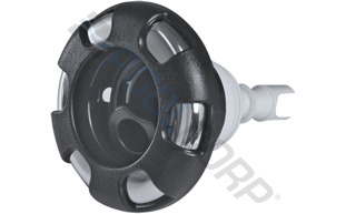 POOL360 | Black Poly Storm Gunite Directional Thread-in Jet Internal 6 Spoke Roto