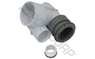 POOL360 | 1-1/2" Air x 2" Water Gray Poly Storm Gunite Assembly