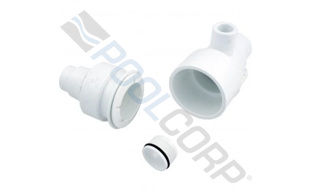 POOL360 | 1/2" S x 1" SP x 1" S Poly Gunite Straight Body Assembly