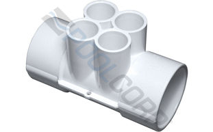 POOL360 | MANIFOLD 2"S x 2"S x (4) 3/4"SLIP PORTS