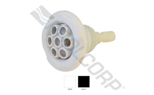 POOL360 | 3-3/8" White Poly Storm Massage Gunite Jet Internal with ...