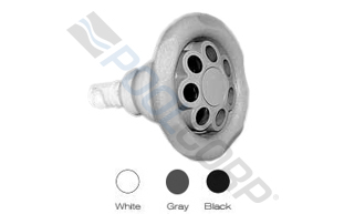 POOL360 | White Power Storm Massage Gunite Jet 5-Scallop Face Snap-in