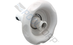 POOL360 | White Power Storm Roto Massage Gunite Jet 5-Scallop Face Snap-in