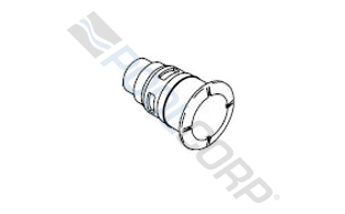 POOL360 | 32mm Gray Poly Gunite Spa Jet Wall Fitting