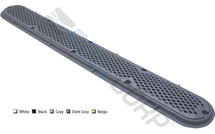 POOL360 | 32" White Diamond Strip Drain - Field Built Sumps