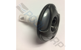 POOL360 | 2-1/4" Dark Gray SS Swirl 2-Tone Face Pulsator Cluster Storm Jet Internal