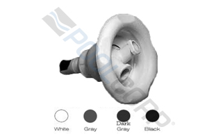 POOL360 | 3-5/8" Dark Silver Gray SS Face Directional Poly Storm Glo Jet Internal